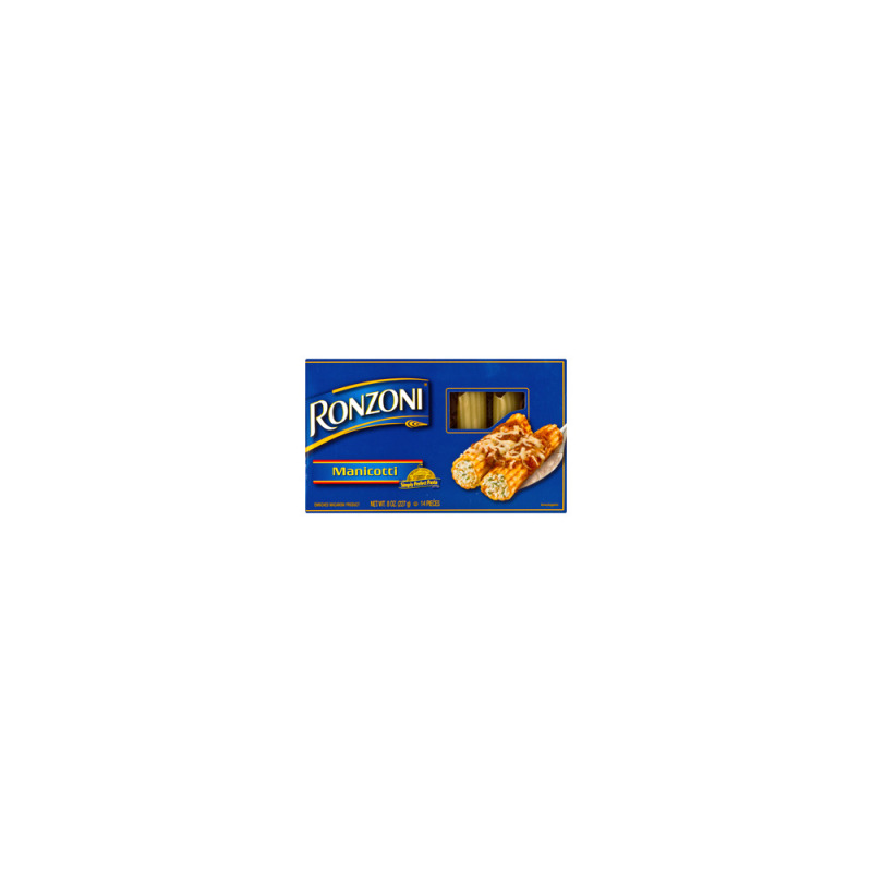 Ronzoni Enriched Macaroni Product Manicotti - 14 CT Ronzoni(71300000908 ...