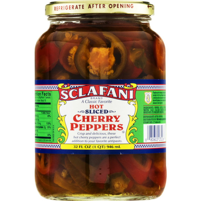 Sclafani Hot Sliced Cherry Peppers Sclafani(80602030063): customers ...