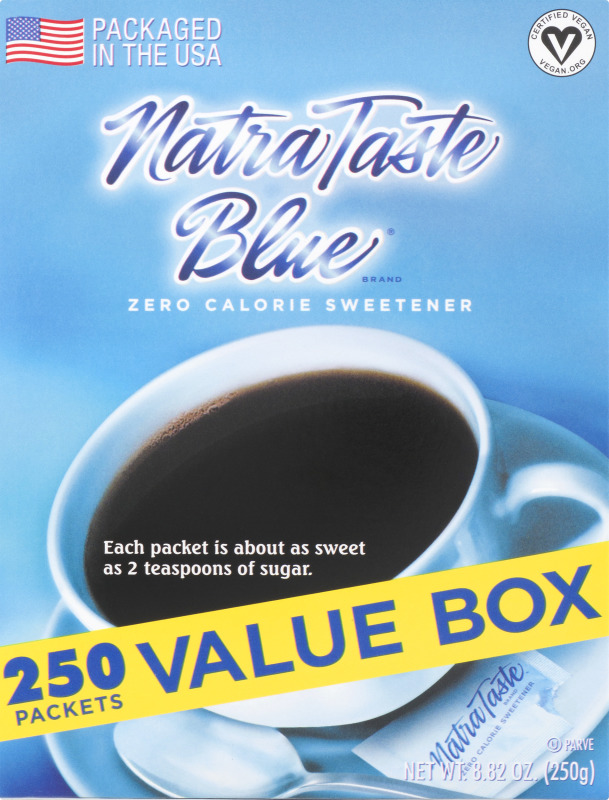 NatraTaste Blue Zero Calorie Sweetener - 250 CT(44800402503): customers ...
