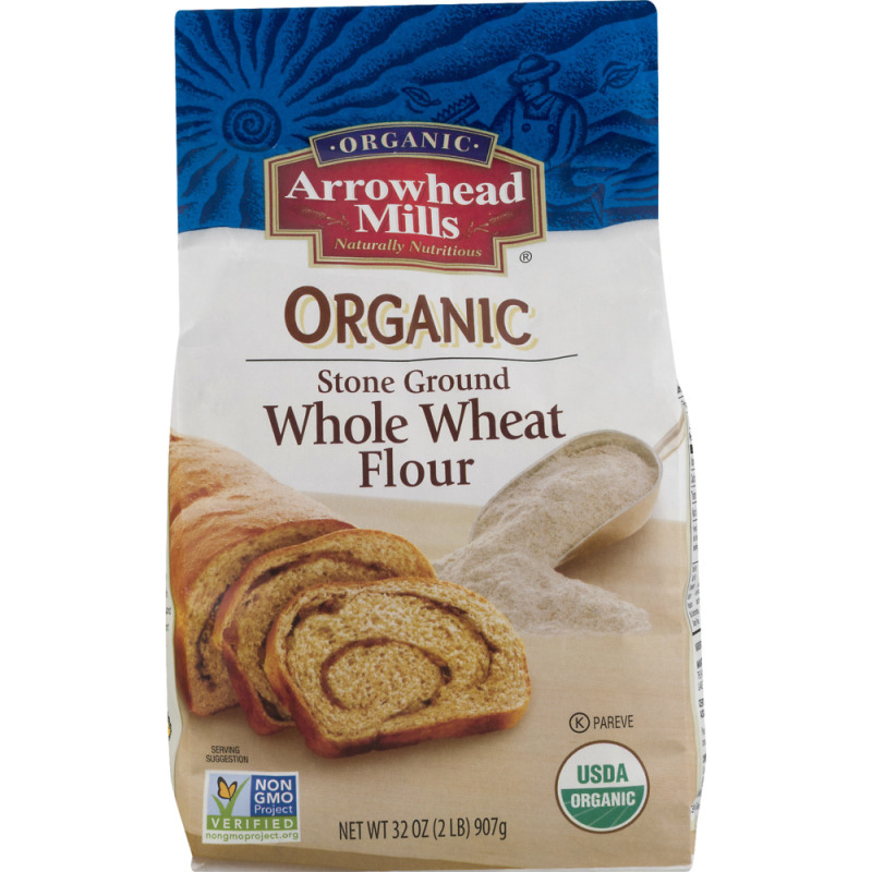 Arrowhead Mills Organic Stone Ground Flour Whole Wheat Arrowhead Mills ...