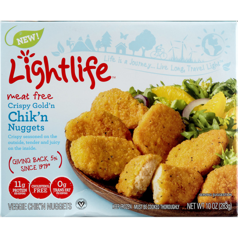 Lightlife Meat Free Crispy Gold'n Chik'n Nuggets Lightlife(43454900311 ...