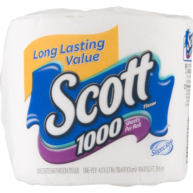 Scott 1000 Sheets Per Roll Unscented Bathroom Tissue Scott(54000200427 ...