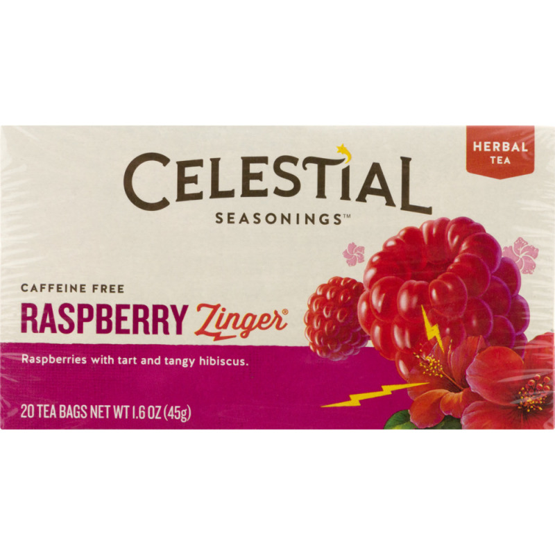 Celestial Seasonings Raspberry Zinger Tea - 20 CT Celestial Seasonings ...