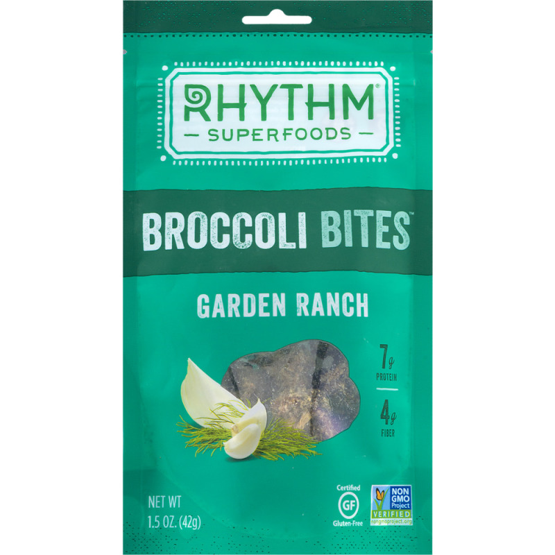 Rhythm Superfoods Broccoli Bites Garden Ranch Rhythm Superfoods ...