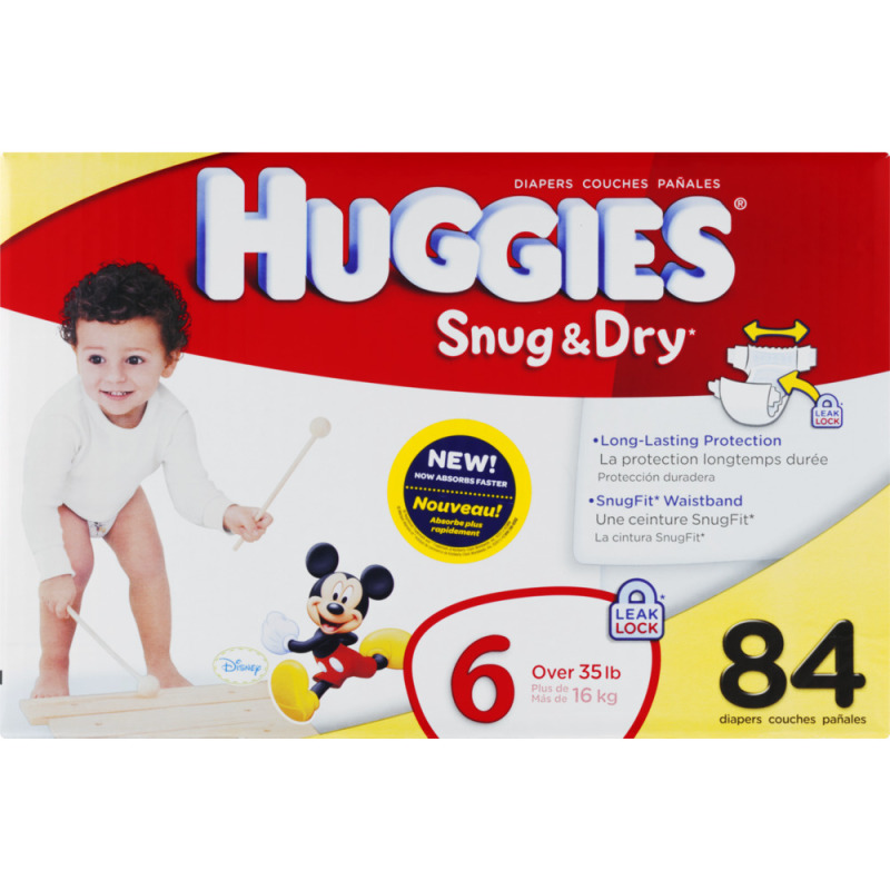 Huggies Snug & Dry Size 6 Diapers - 84 CT Huggies(36000315707 ...