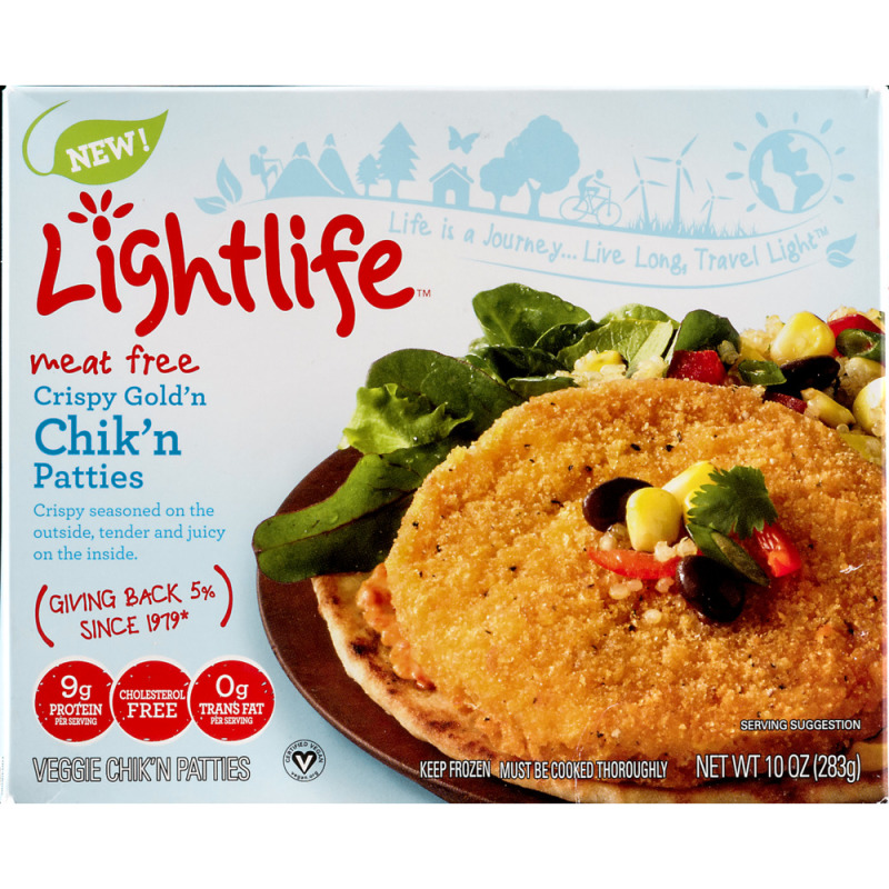 Lightlife Meat Free Crispy Gold'n Chik'n Patties - Lightlife ...