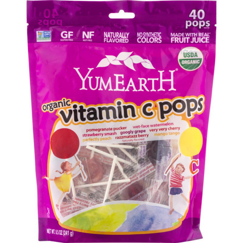 YumEarth Organic Vitamin C Pops YumEarth(810165016033): customers ...