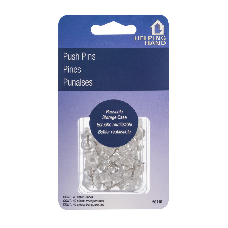 Helping Hand Push Pins - 40 CT Helping Hand(70822501108): customers ...