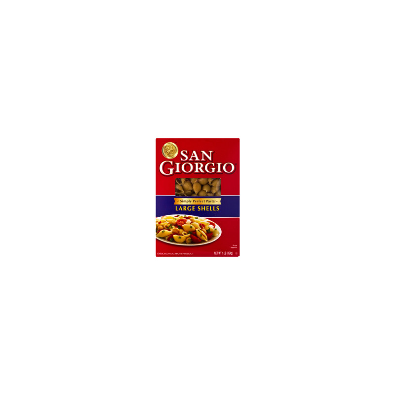 San Giorgio Enriched Macaroni Product Large Shells San Giorgio ...