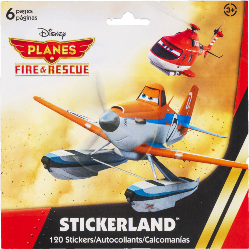 Stickerland Stickers Disney Planes Fire & Rescue - 120 CT Stickerland ...